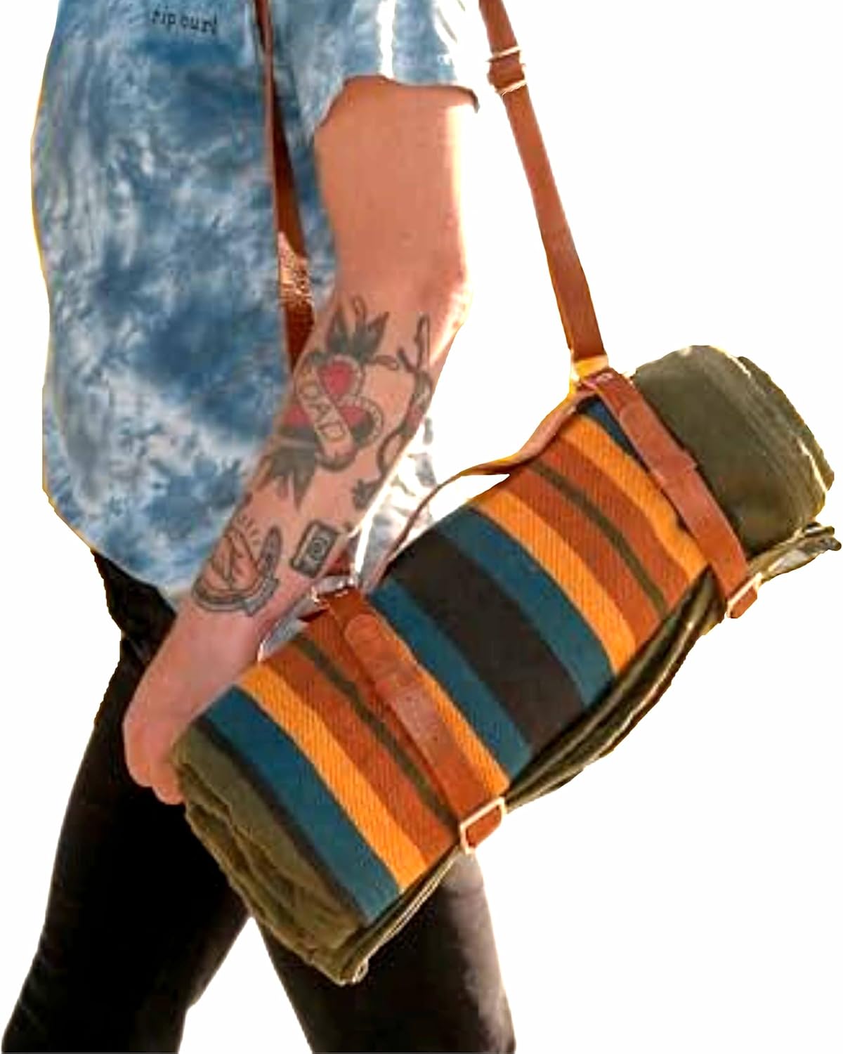 Amazon.com : WP West Path Motorcycle/Cowboy Bedroll - Waxed Canvas ...