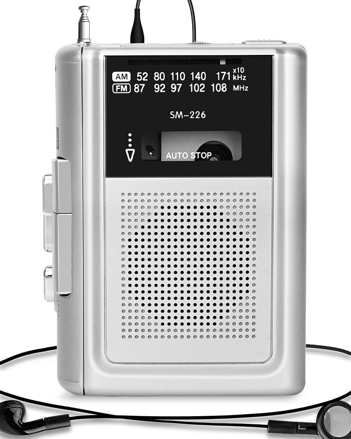 Amazon.com: SEMIER Portable Cassette Player Recorder AM FM Radio ...