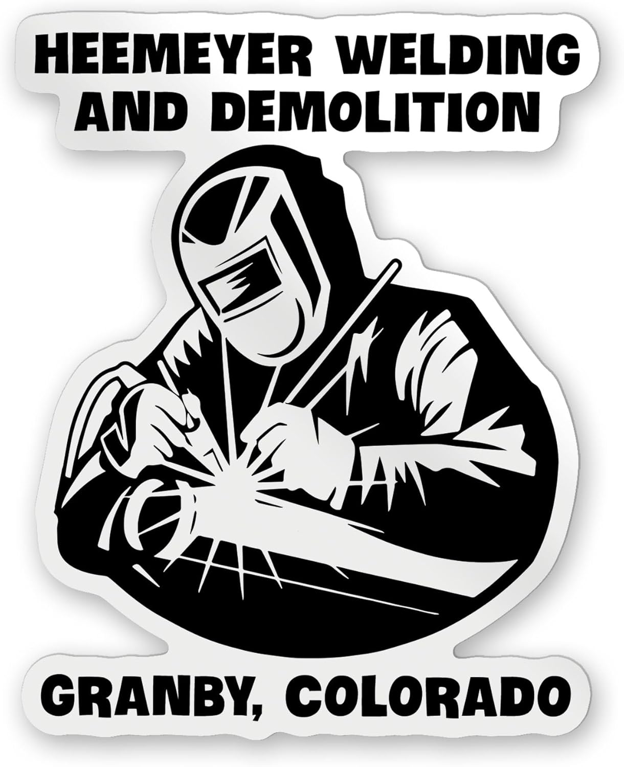 Amazon.com - Heemeyer Welding and Demolition Funny Vinyl Decal Stickers ...