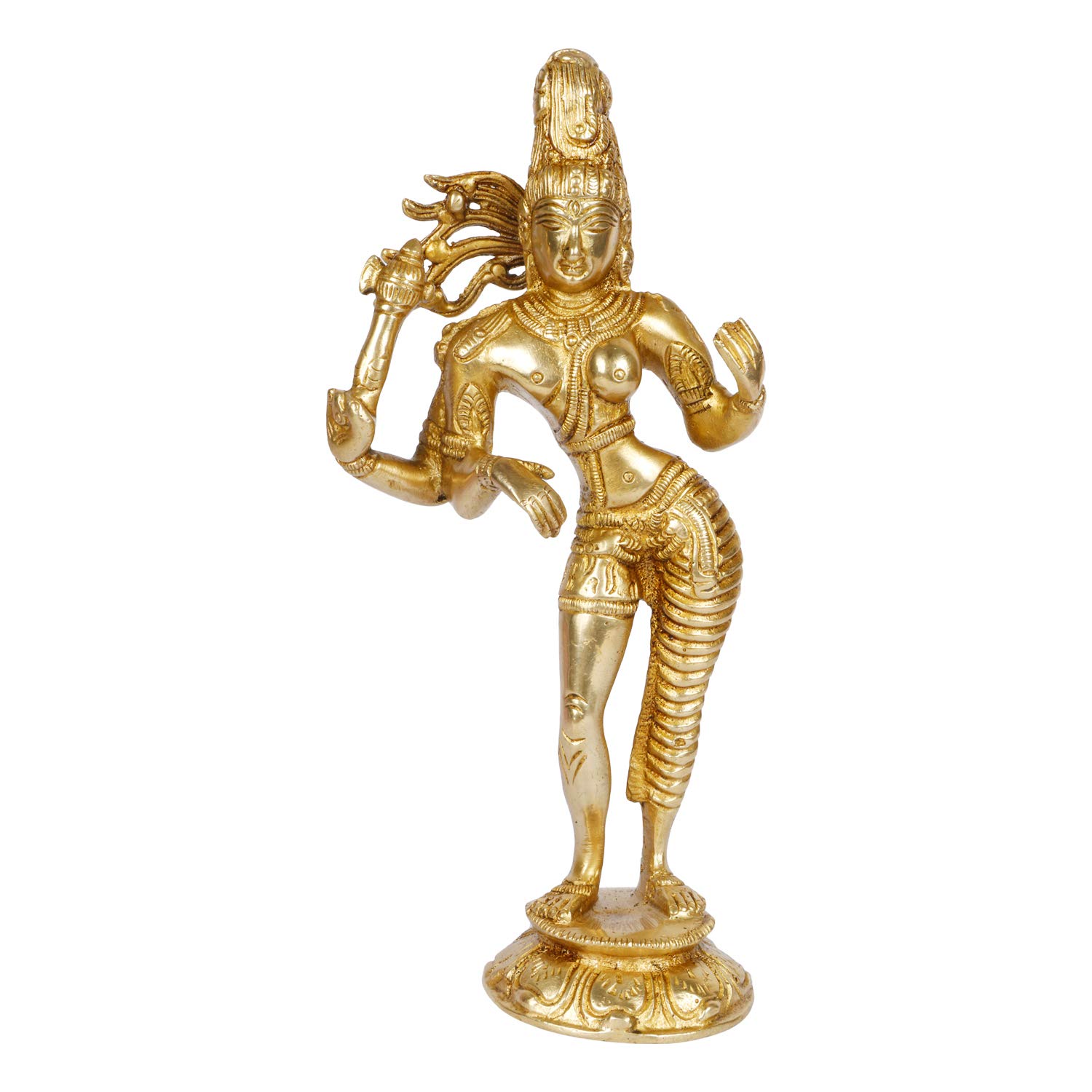 Buy ARTVARKO Brass Ardhanarishvara Ardhnarishwar Statue (Half Shiva ...