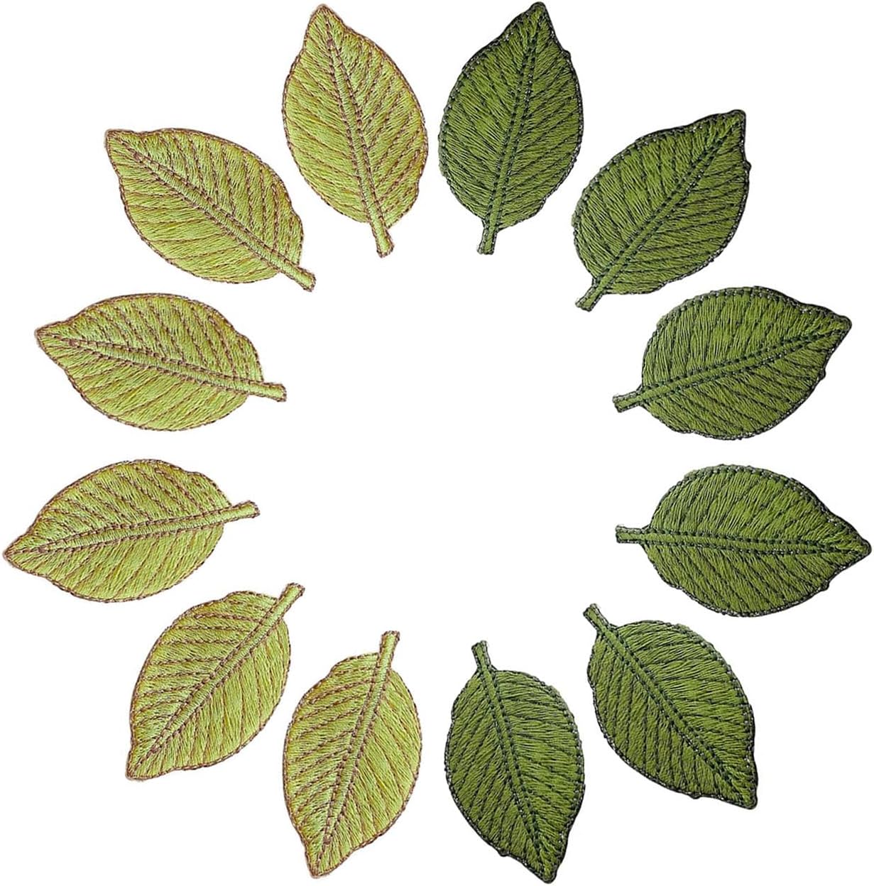 Amazon.com : 12pcs Vintage Handmade Embrcidery Leaves Hair Clips, DIY ...