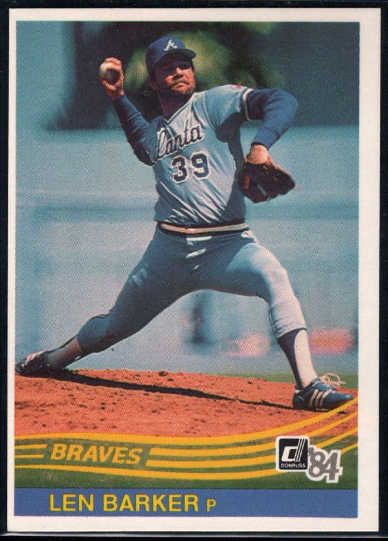 Amazon.com: Baseball MLB 1984 Donruss #443 Len Barker Braves ...