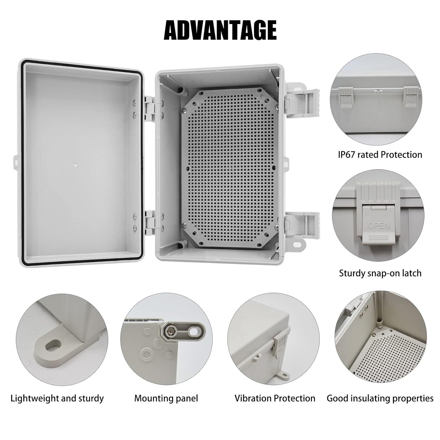 Buy GERSIK Electrical Junction Box,IP67 Waterproof Project Boxes for ...