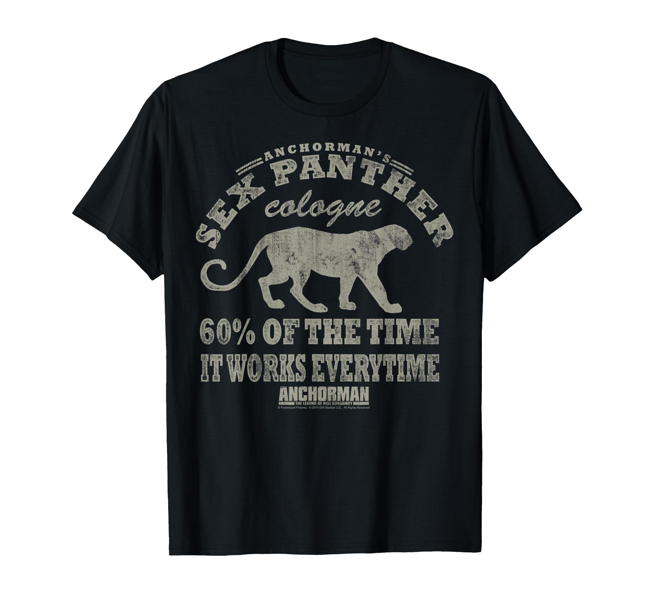 Amazon.com: Anchorman Sex Panther Cologne Logo T-Shirt : Clothing ...