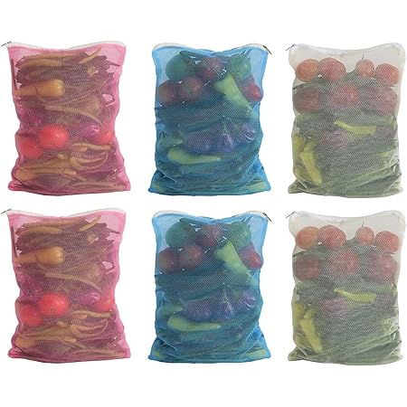 Reusable Mesh Fridge Bags for Multipurpose Storage of Fruits ...