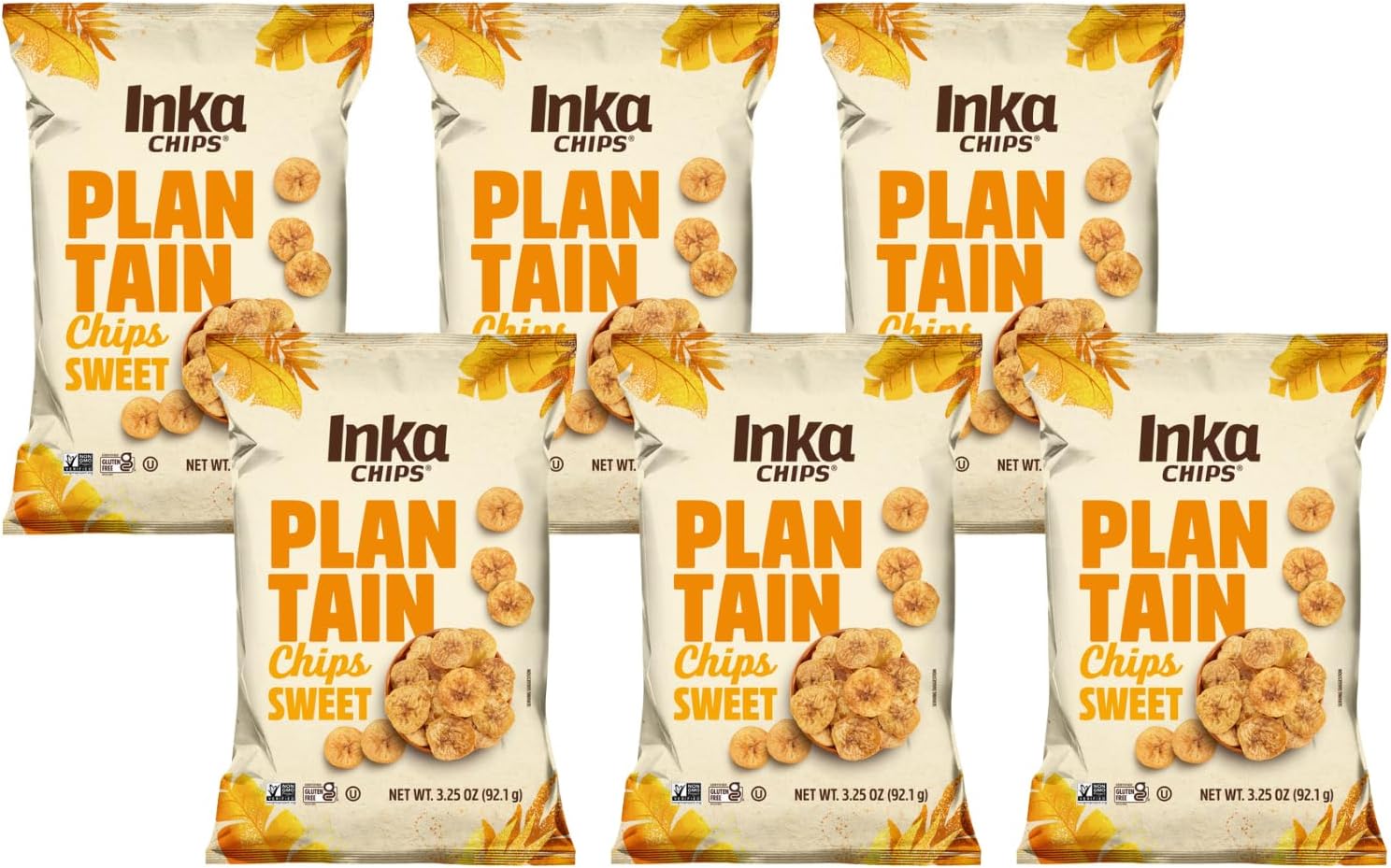 Amazon.com: Inka Crops Inka Chips, Sweet Plantain Chips, 3.25 Ounce (Pack of 6)