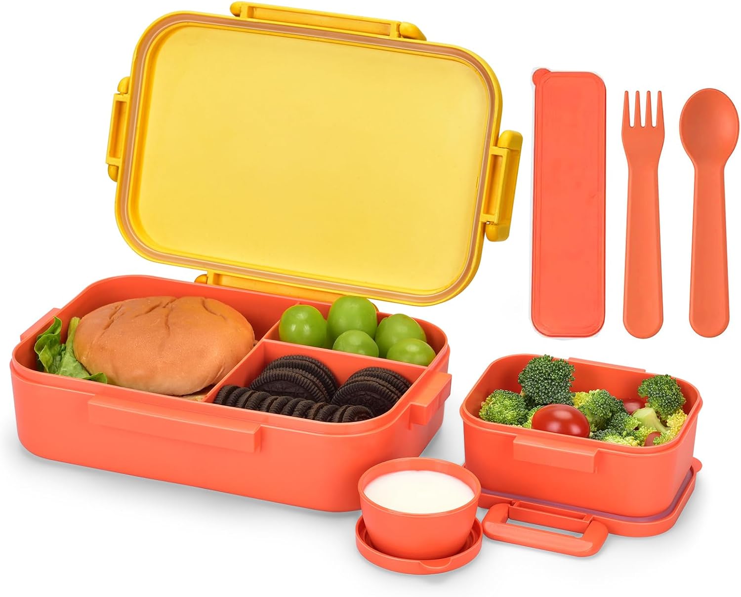 Amazon.com: Homestockplus 1200ML Kids/Adults Lunch Bento Box, Wheat ...