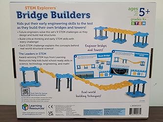 Amazon.com: Learning Resources STEM Explorers Bridge Builders - STEM Toys and Kits for Kids Ages ...