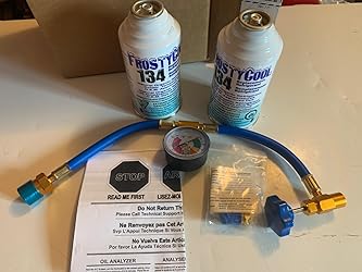 FrostyCool R134a and R12 Replacement A/C Refrigerant Recharge Kit ...