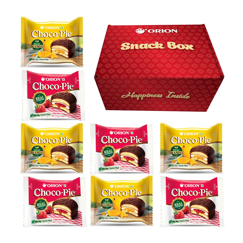 Buy Orion Fruity Choco Pie Sampler Box | Mango & Strawberry Chocopie ...