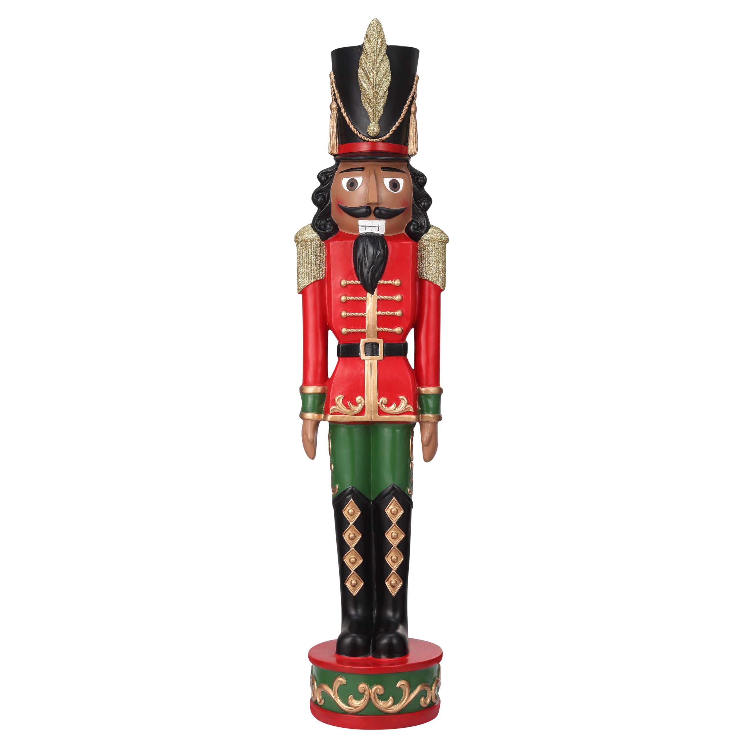Amazon.com: Haute Decor 37 Inch Tall Christmas Nutcracker (Red, Green ...