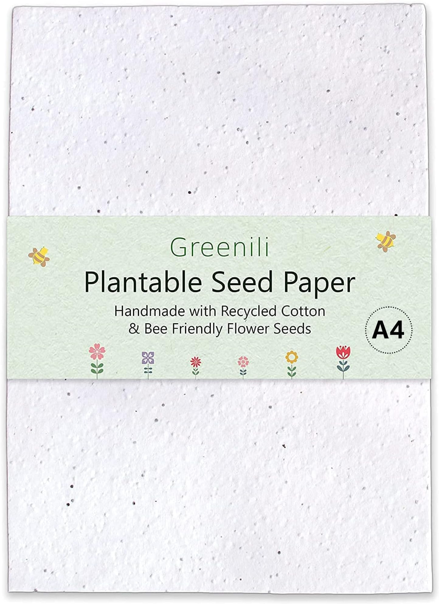 A4 Seed Paper by Greenili | Handmade, Recycled & Plantable Seeded Paper ...