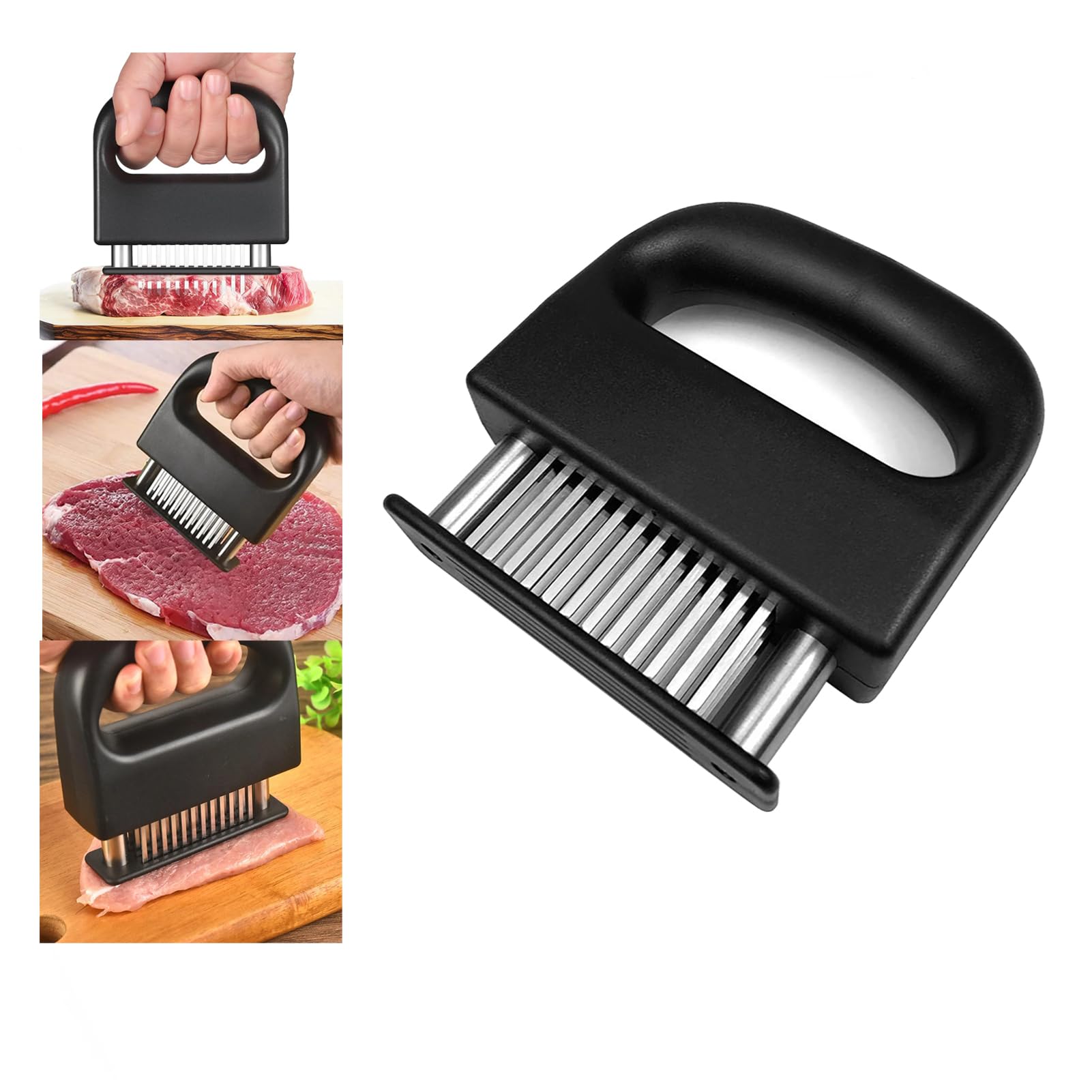Amazon.com: Hendiy Meat Tenderizer Tool with 48 Stainless Steel Needle ...