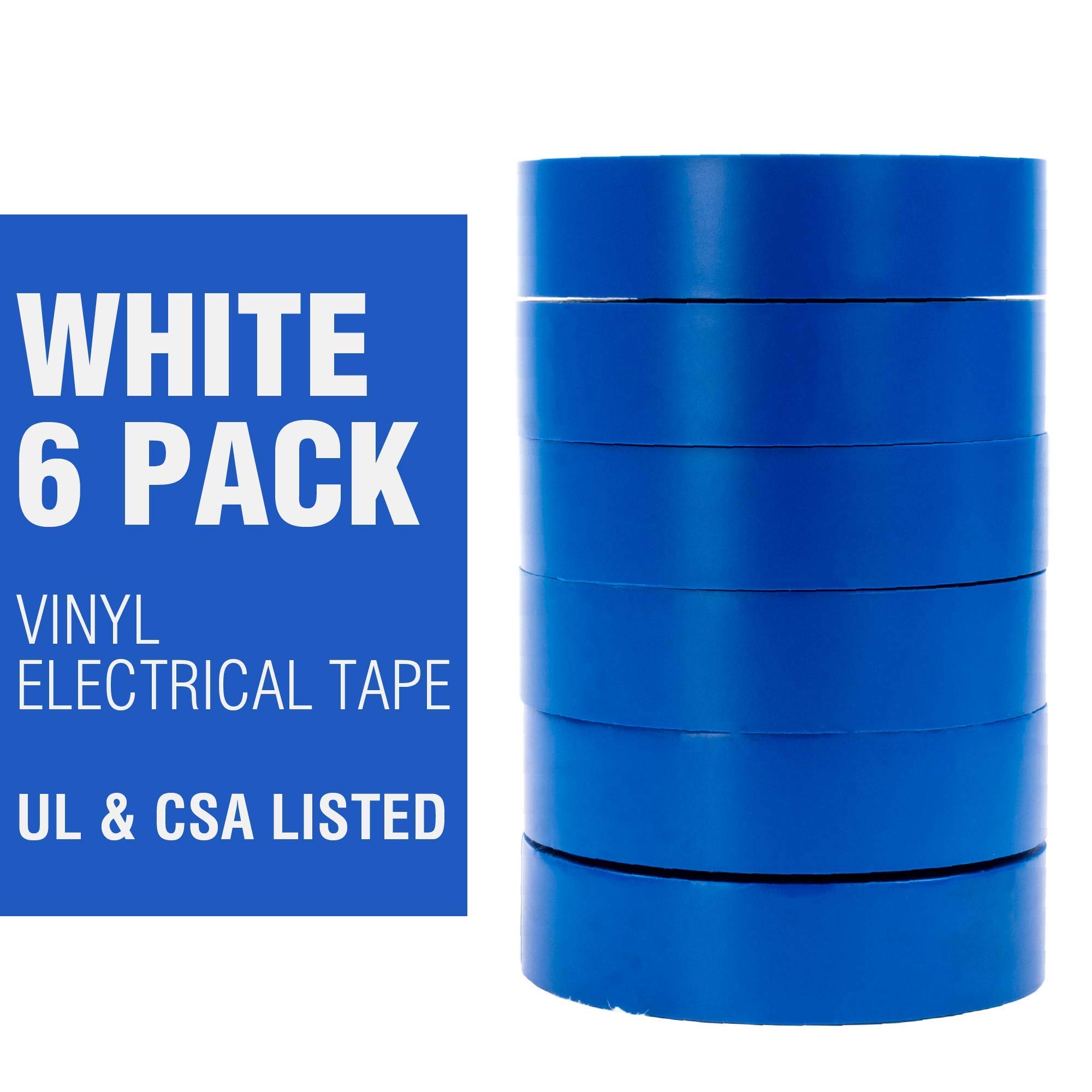 Snapklik.com : Cambridge 6-Pack Blue Electrical Tape 3/4-in X 66-ft