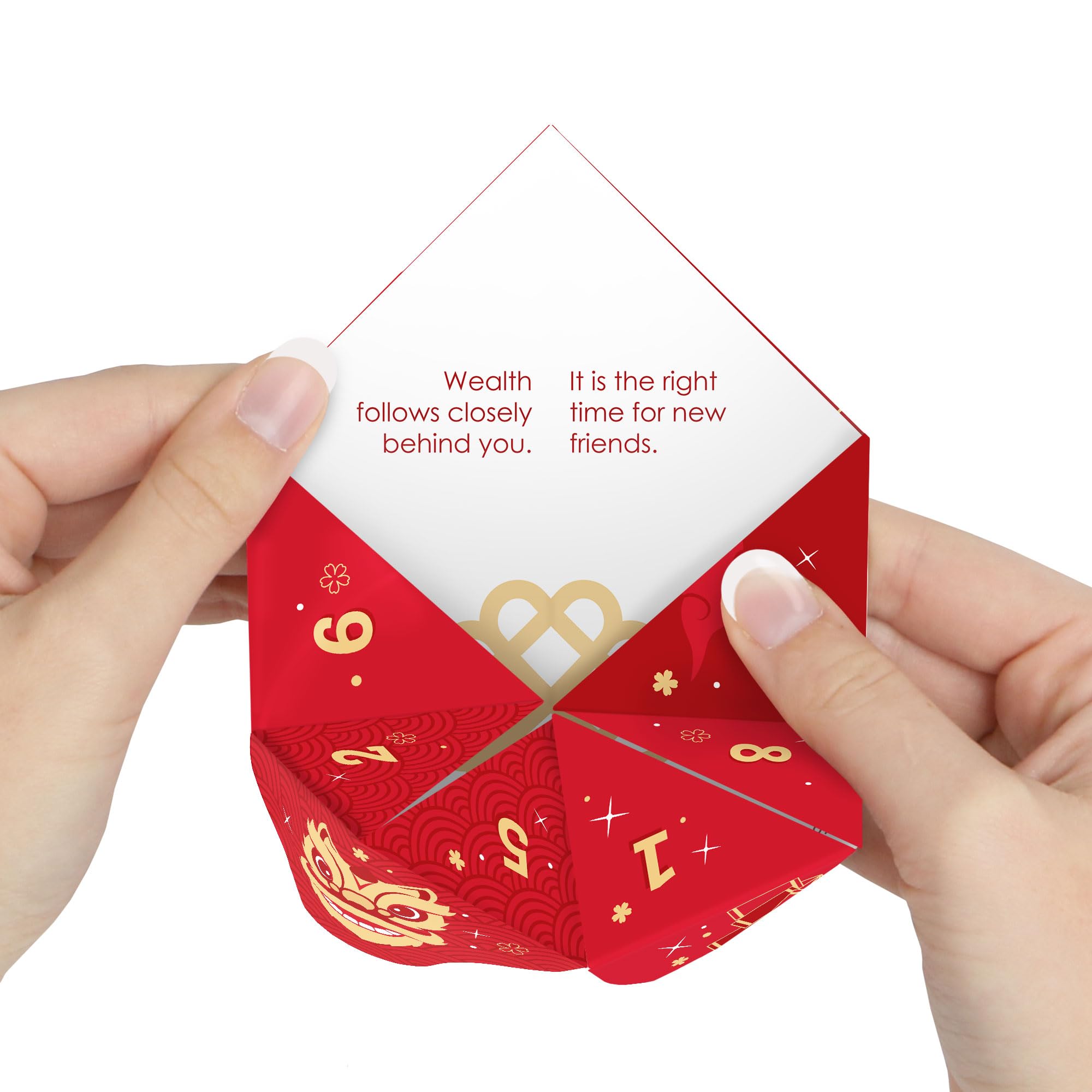 Snapklik.com : Big Dot Of Happiness Lunar New Year - Year Of The Dragon Cootie Catcher Game ...