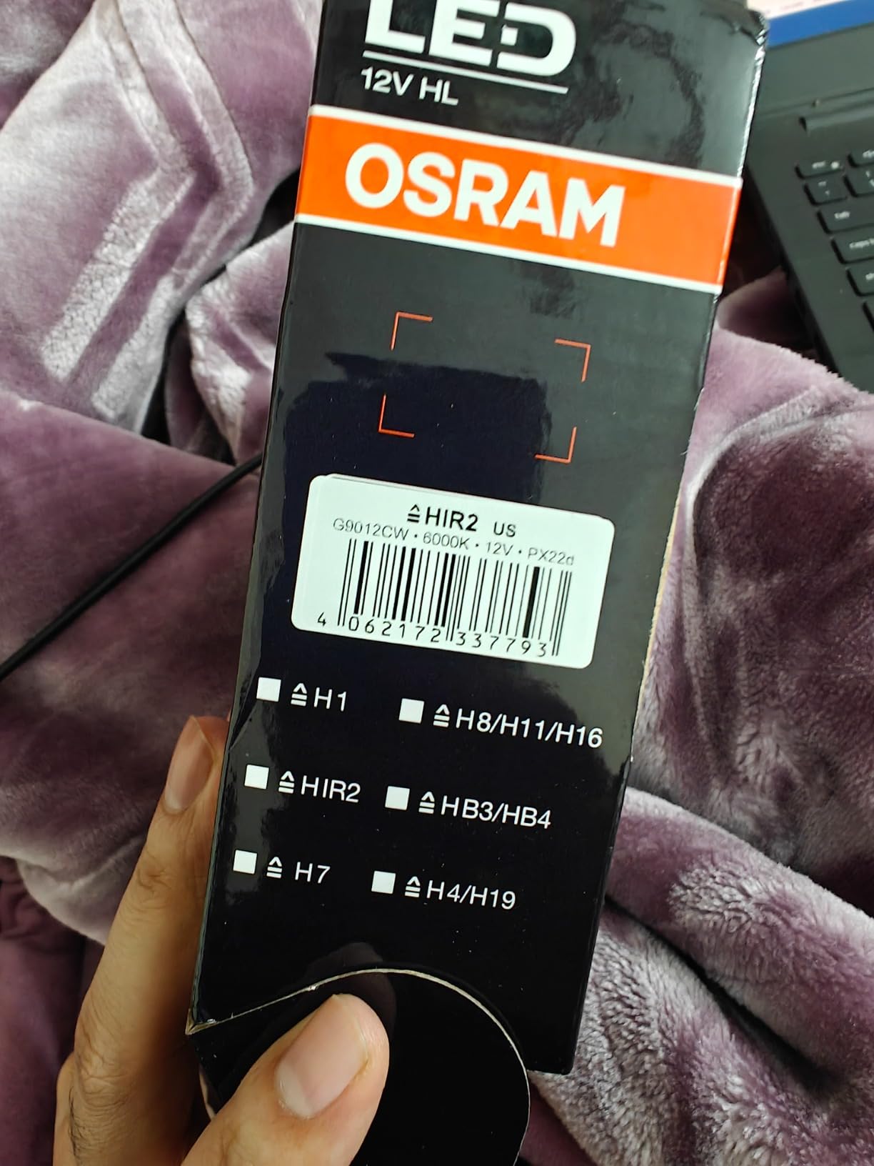Osram LED HEADLIGHT FOR CAR G9012 COOL WHITE (HIR2 12V 50W 6000K ...