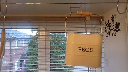 KitchenCraft LNPEGCRE Living Nostalgia Hanging Metal Peg Tin - Antique ...