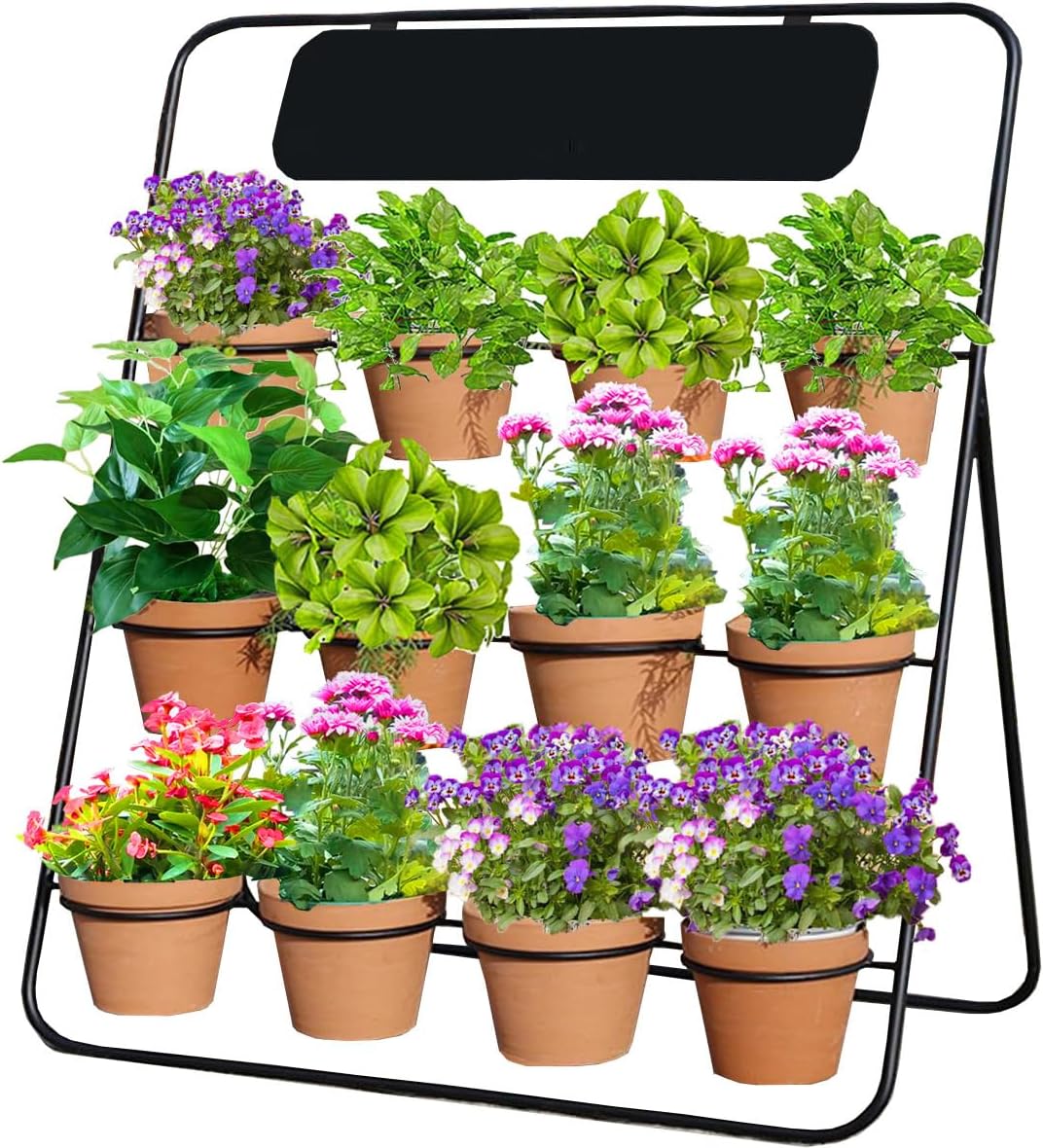 Amazon.com: Flower Display Stand with Blackboard & 12 pcs Buckets , 3 ...