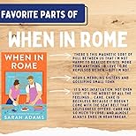 When in Rome: A Novel (Rome, Kentucky): Adams, Sarah: 9780593500781: Amazon.com: Books