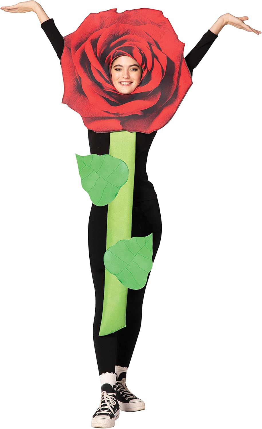 Amazon.com: Rasta Imposta Red Rose Flower Costume Bouquet Garden ...