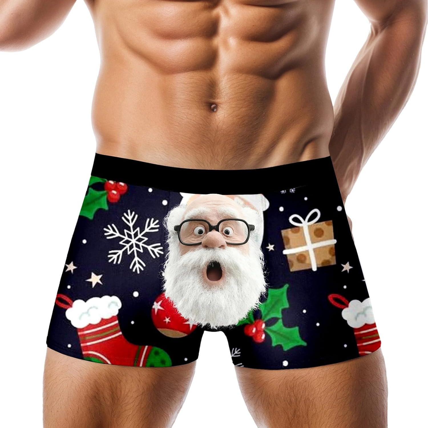 Calecon Noel Homme Boxer Fantaisie Calecon Humour, sous-Vêtements pour ...