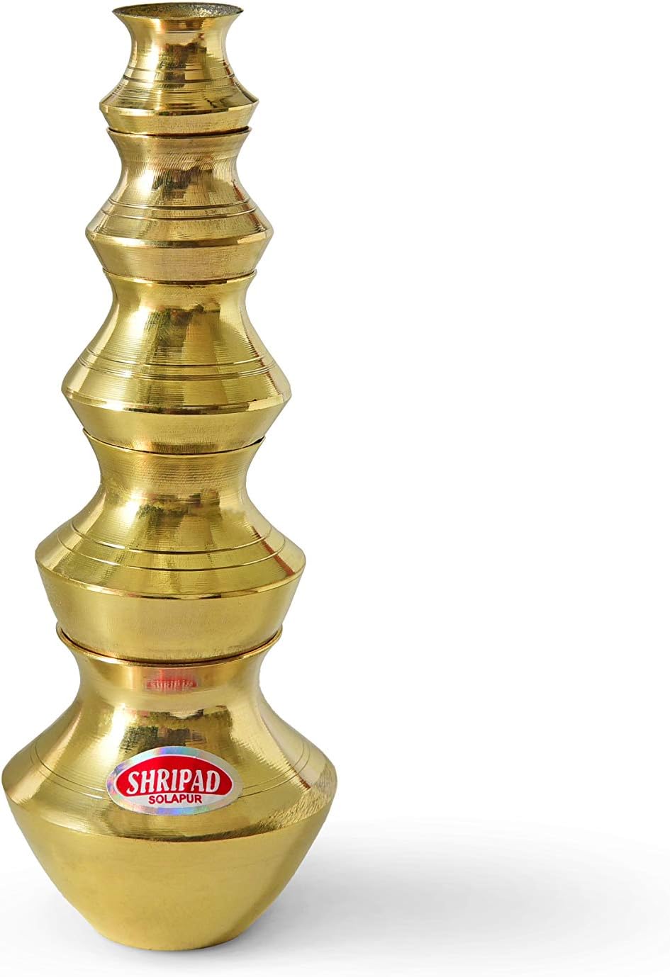 shripad steel home miniature brass ghada set of 5(toys).-Gold : Amazon ...