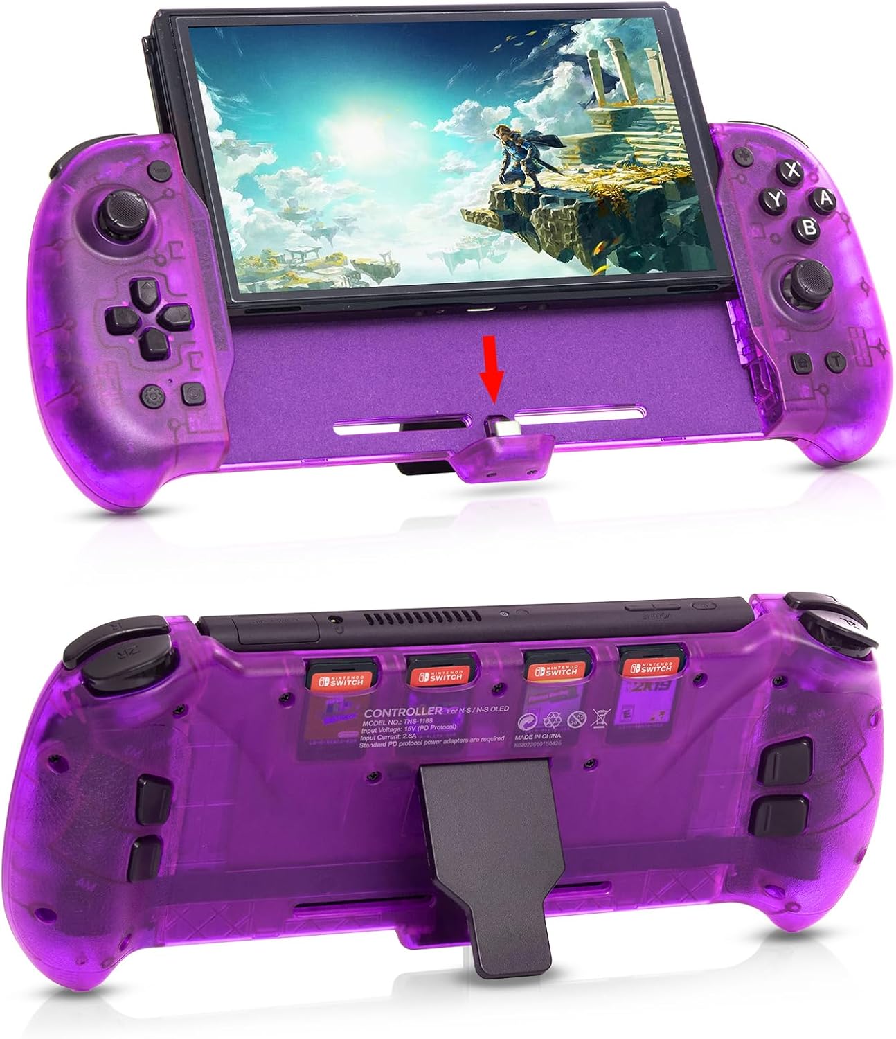 Amazon.com: Switch OLED Controller Grip, Controller Grip Compatible ...