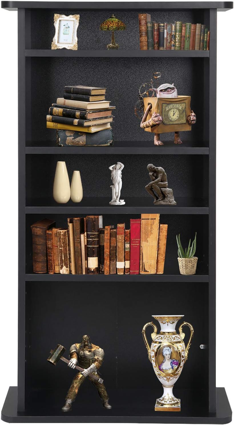 Amazon.com: ZENY Multimedia Storage Cabinet DVD Rack Book Shelf ...