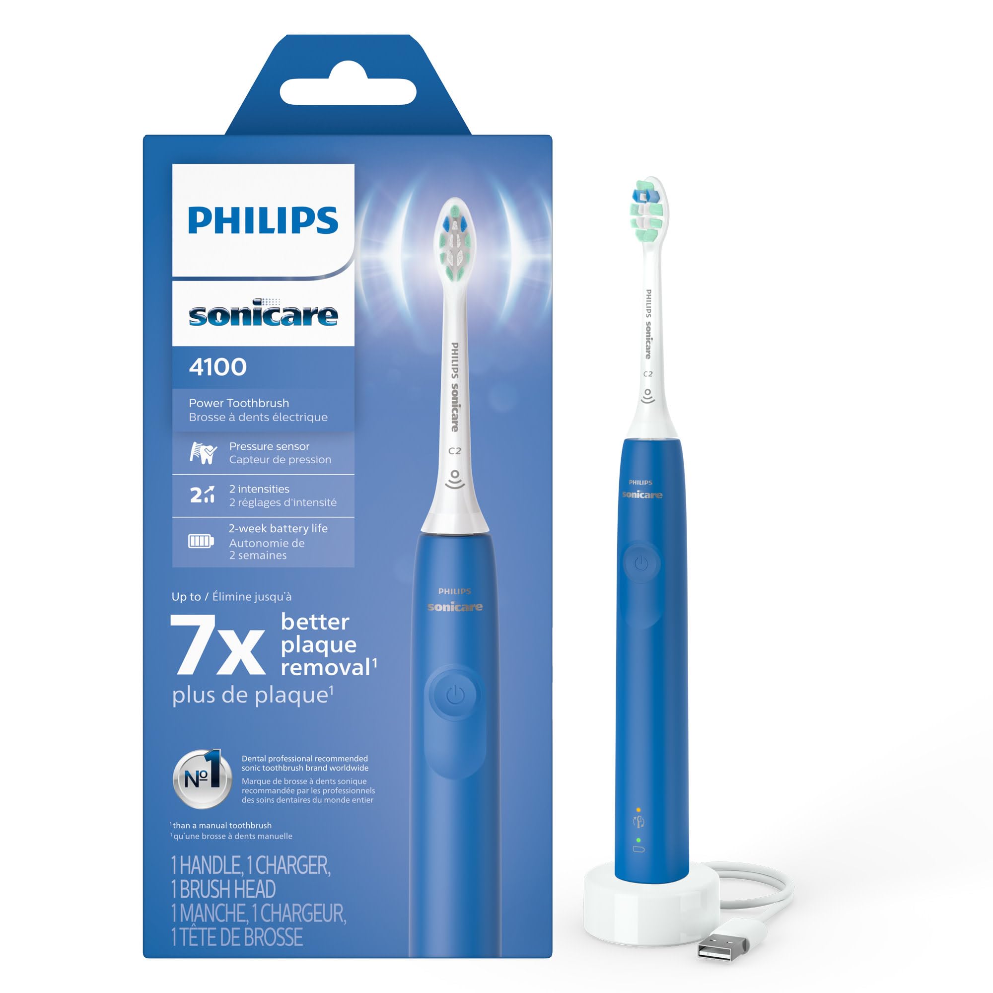 Philips Sonicare 4100 Azure Blue, HX3681/27 : Amazon.ca: Health ...