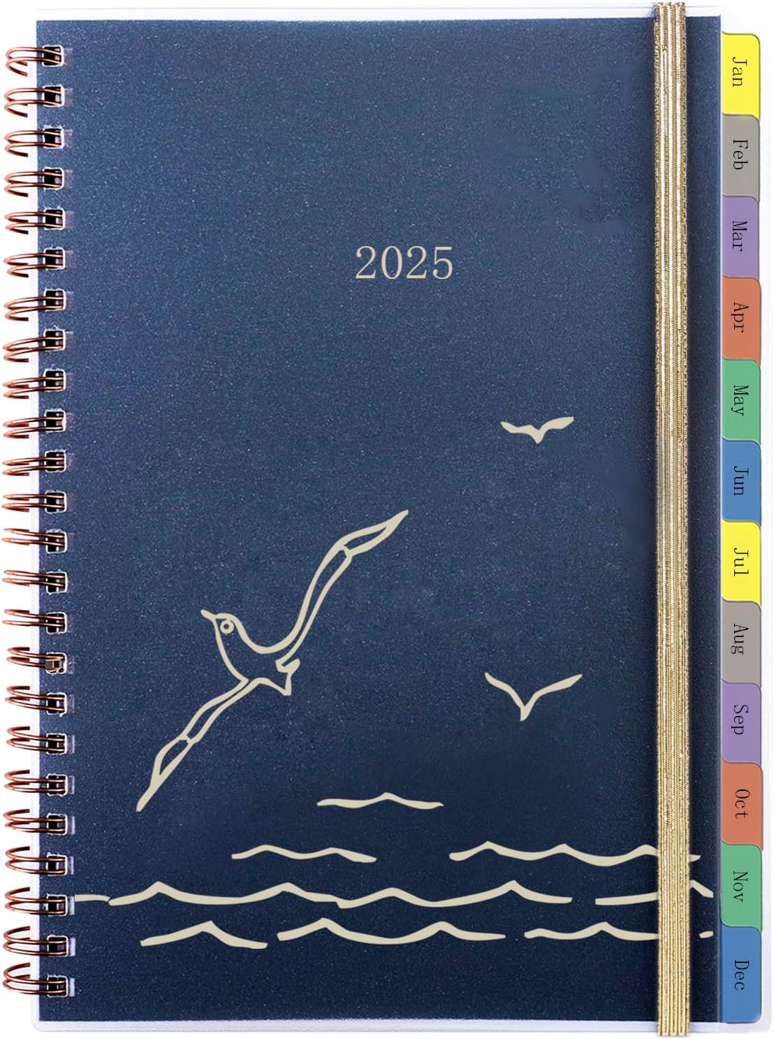 YHH Diary 2025 Week to View A5, Elastic Monthly & Weekly Planner with ...