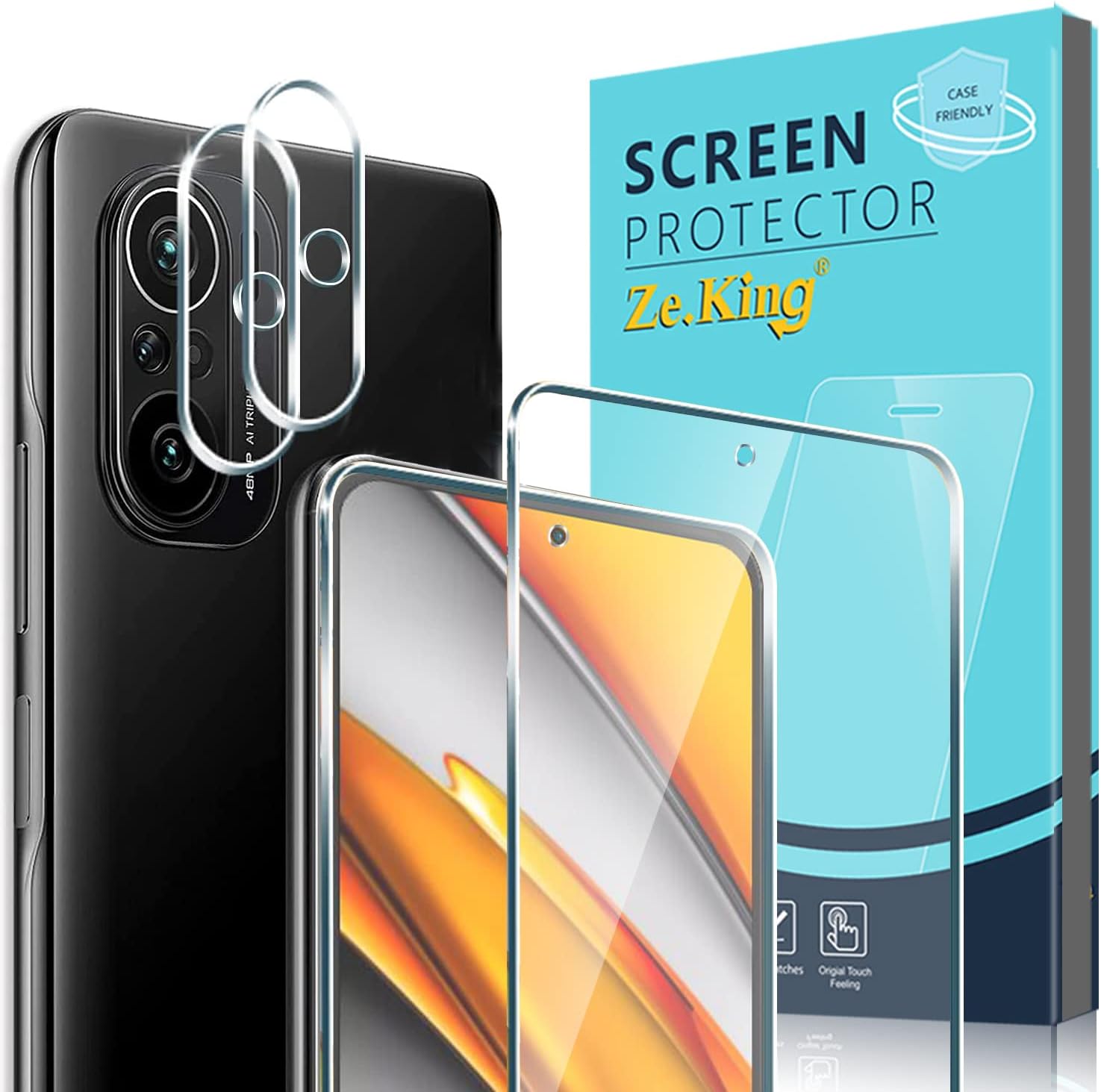 Amazon.com: [3 Pack] KELOLIN Tempered Glass Screen Protector for Xiaomi ...