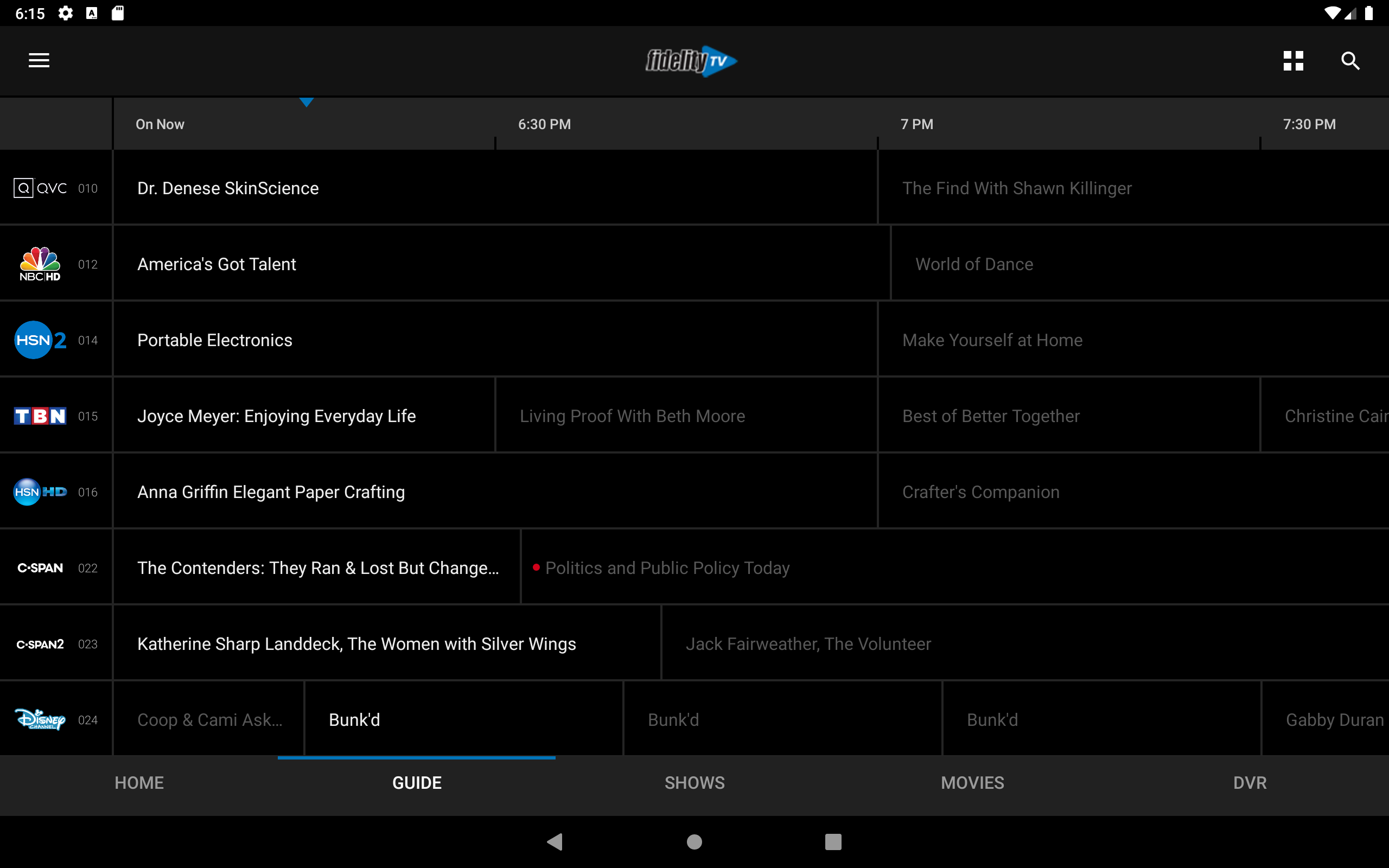 FidelityTV - App on Amazon Appstore