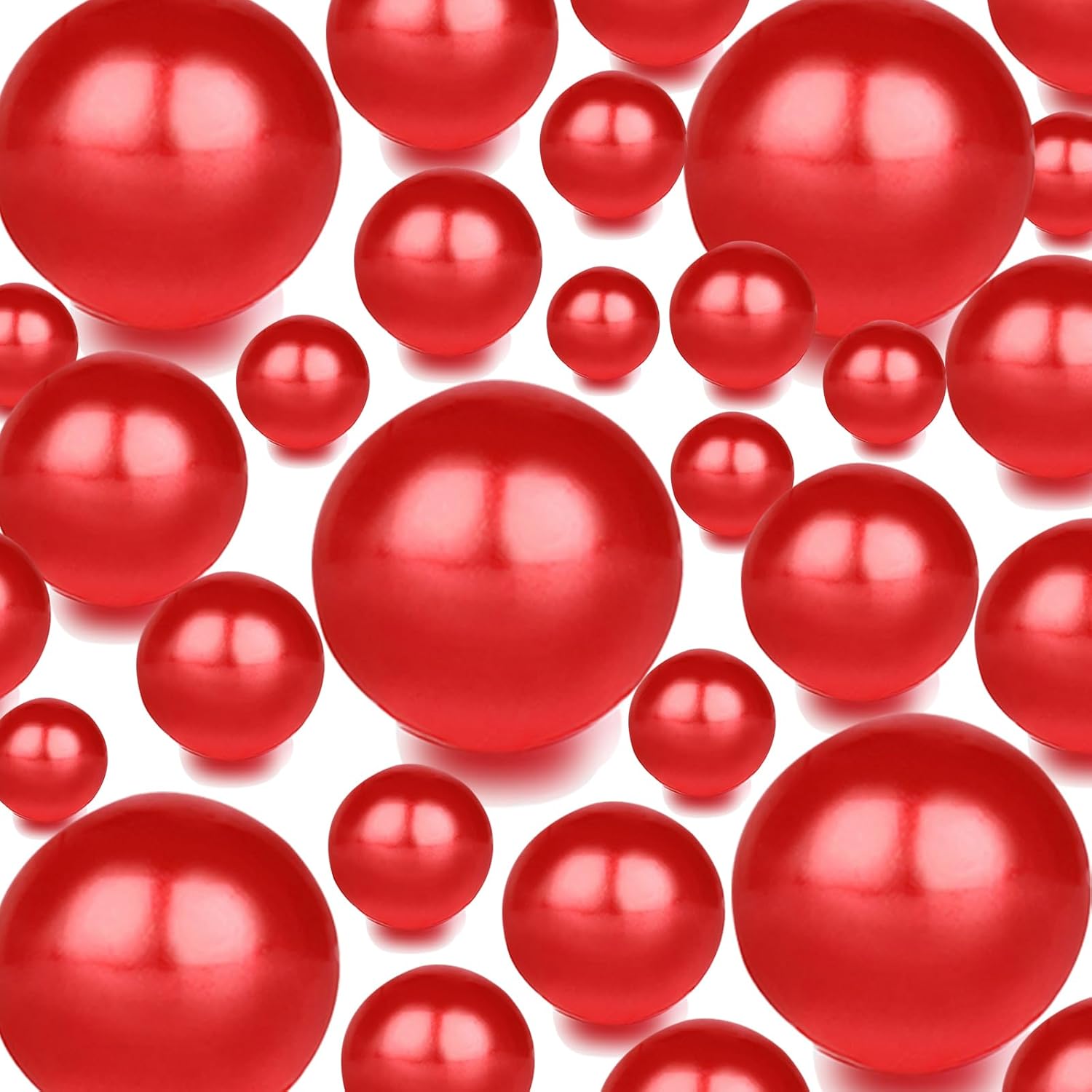 Amazon.com: YULYNJQ Vase Filler Beads 100PCS Red Floating Bead for ...