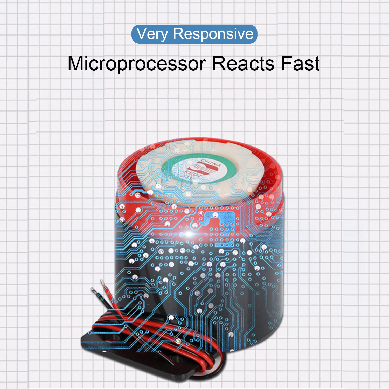 Fielect Buzzer Alarm Electronic Beep Buzzer DC 12V SFB-55 Active Piezo ...