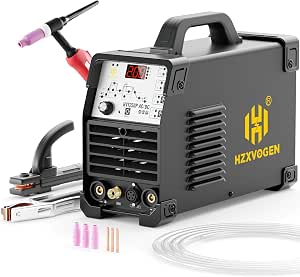 H HZXVOGEN TIG Welder AC DC with Pulse, 200A Aluminum TIG Welder with ...