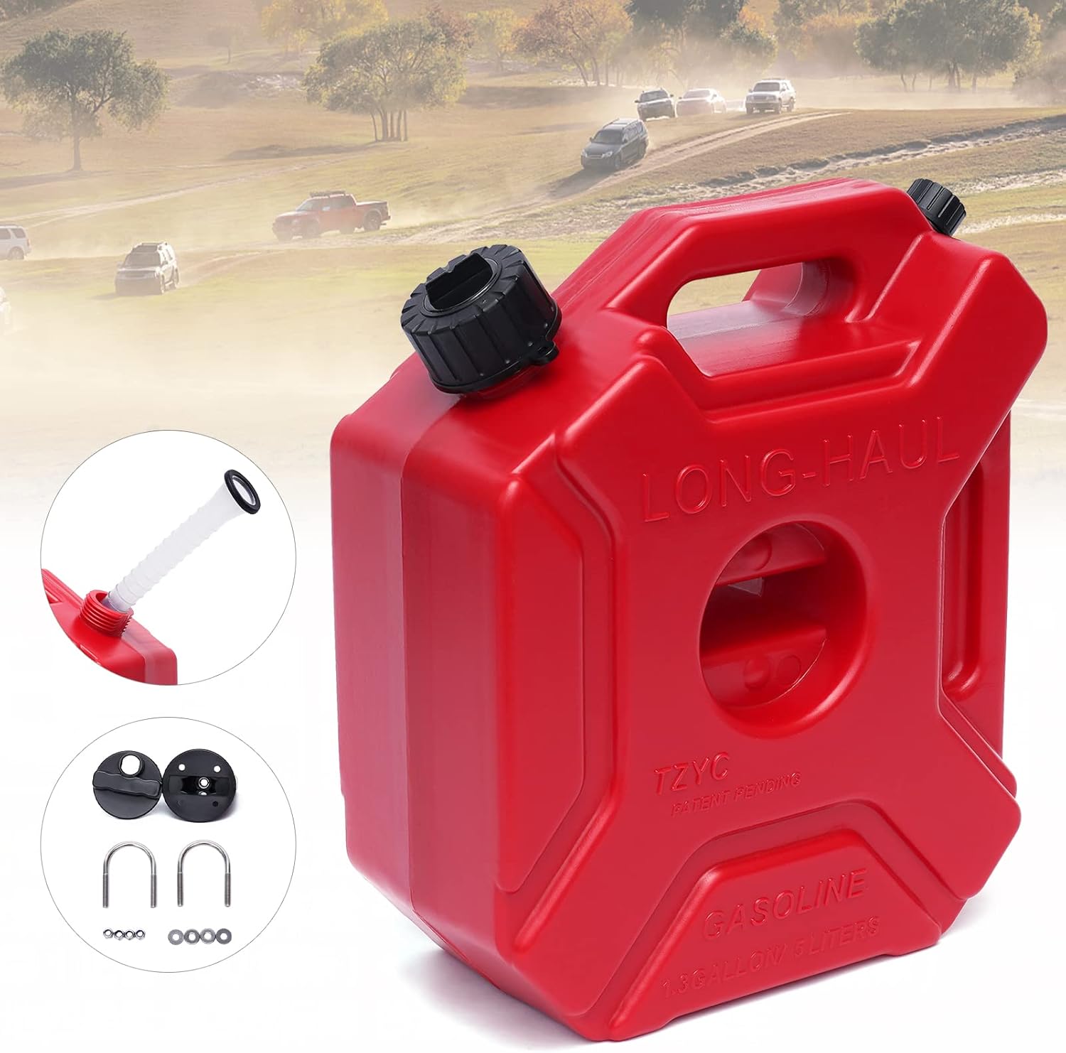 Buy 1.3 Gallon Gas Can 5L Fuel Tank Fuel Container Roto-pax Fuel ...