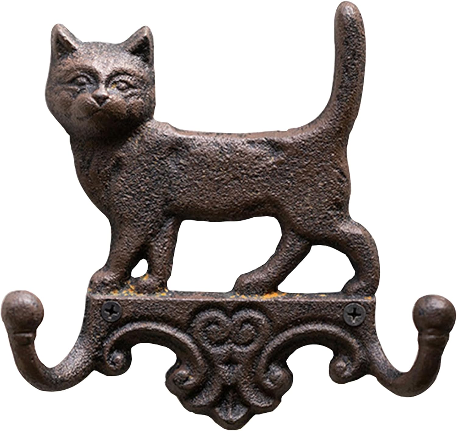 Amazon.com: XINGJIANG Cast Iron Cat Key Hooks for Wall Decorative ...