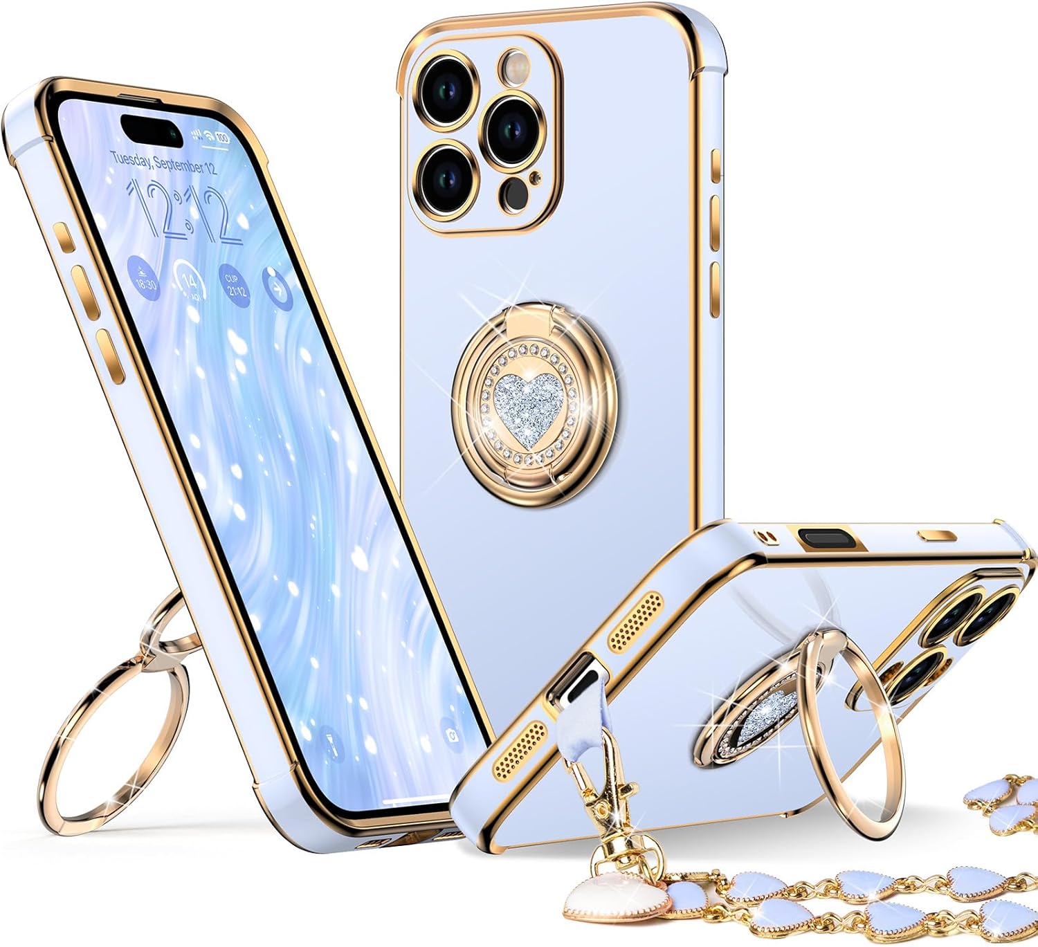 Amazon.com: XYZ for iPhone 16 Pro Max Case with Stand, Phone Case with ...