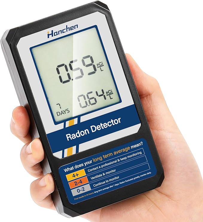 Home Radon Detector for Basement, Portable Radon Meter, Long and Short ...