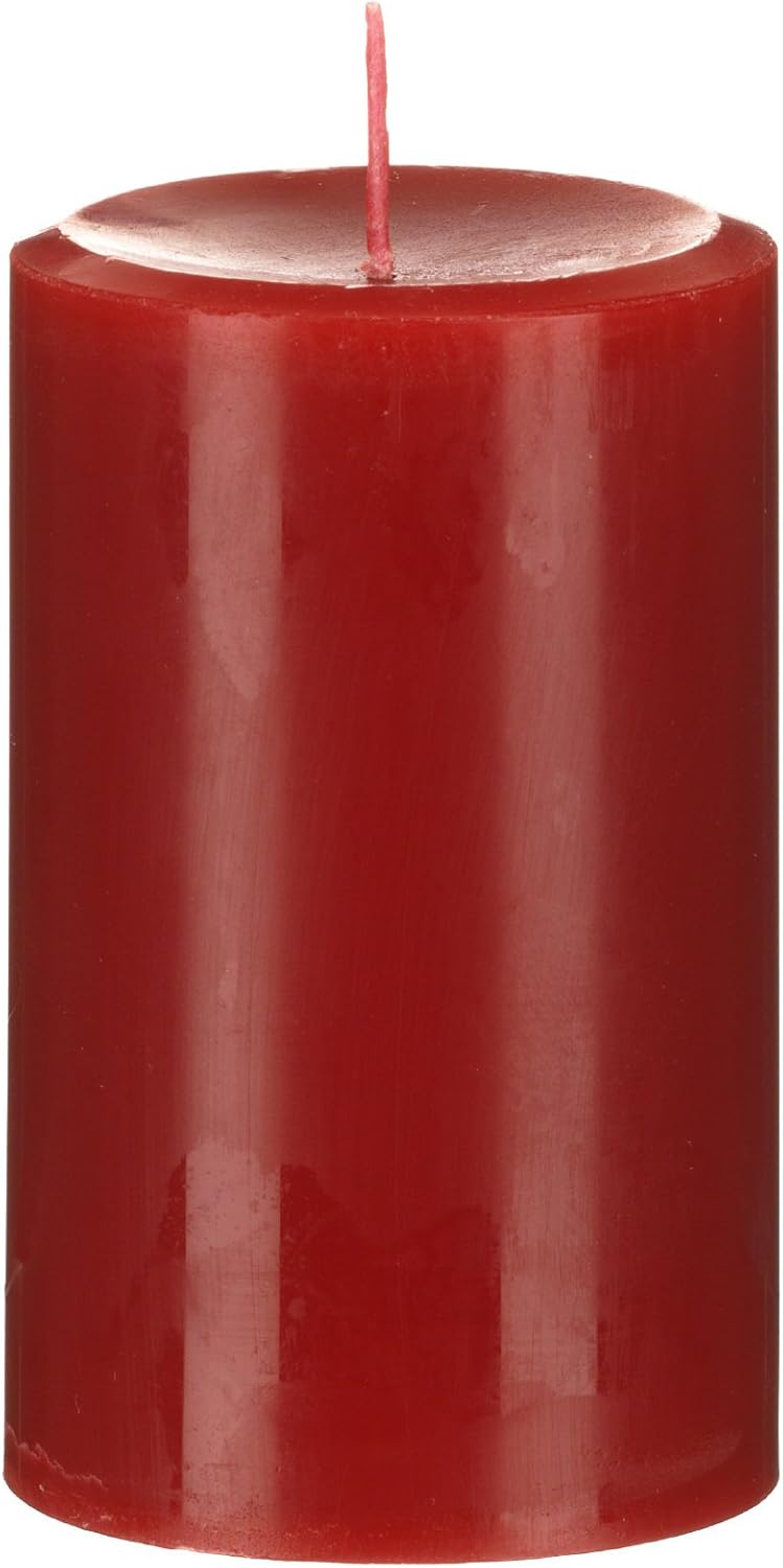 Amazon.com: Elegance - solid-colored, shiny pillar candle, 90 x 200 mm ...
