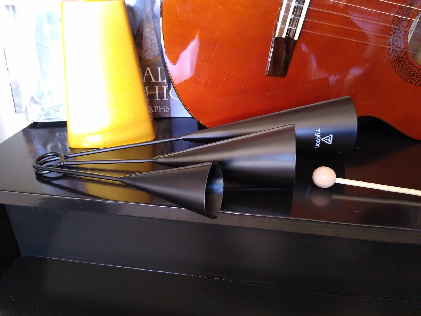 Amazon.com: Tycoon Percussion TRI Handheld Agogo Bell (TGO : Musical ...