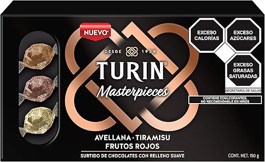 Turin Chocolate Turin Masterpieces Iconic 3 Sabores 15 Piezas, 150g ...