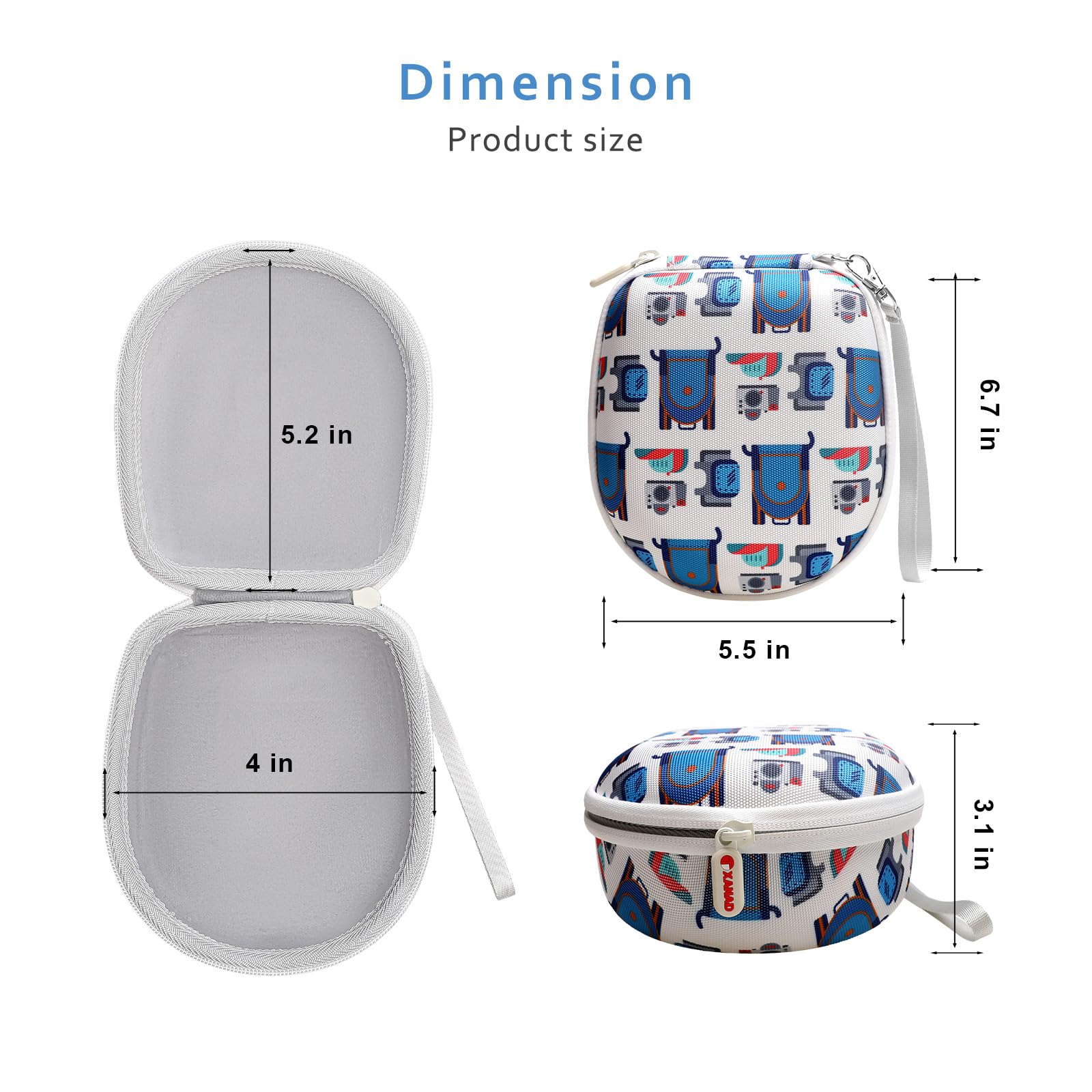 Snapklik.com : XANAD Kids Headphone Case For Elecder I37 / Noot K11 ...