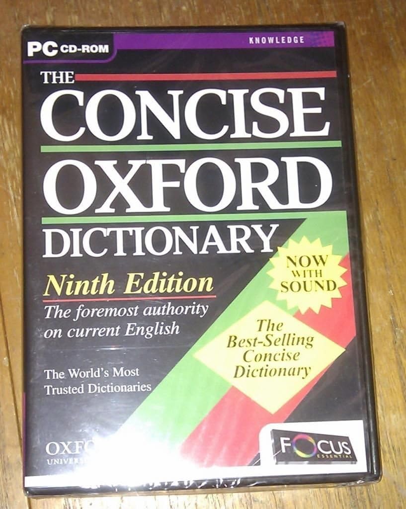 Oxford Concise Dictionary: 9th Edition : Amazon.co.uk: Software
