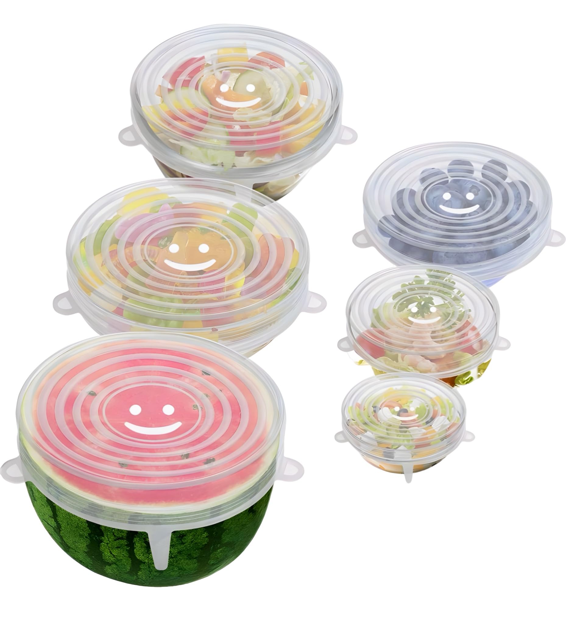 Amazon.com: Reusable Premium Silicone Stretch and Seal Lids [6 PCS ...