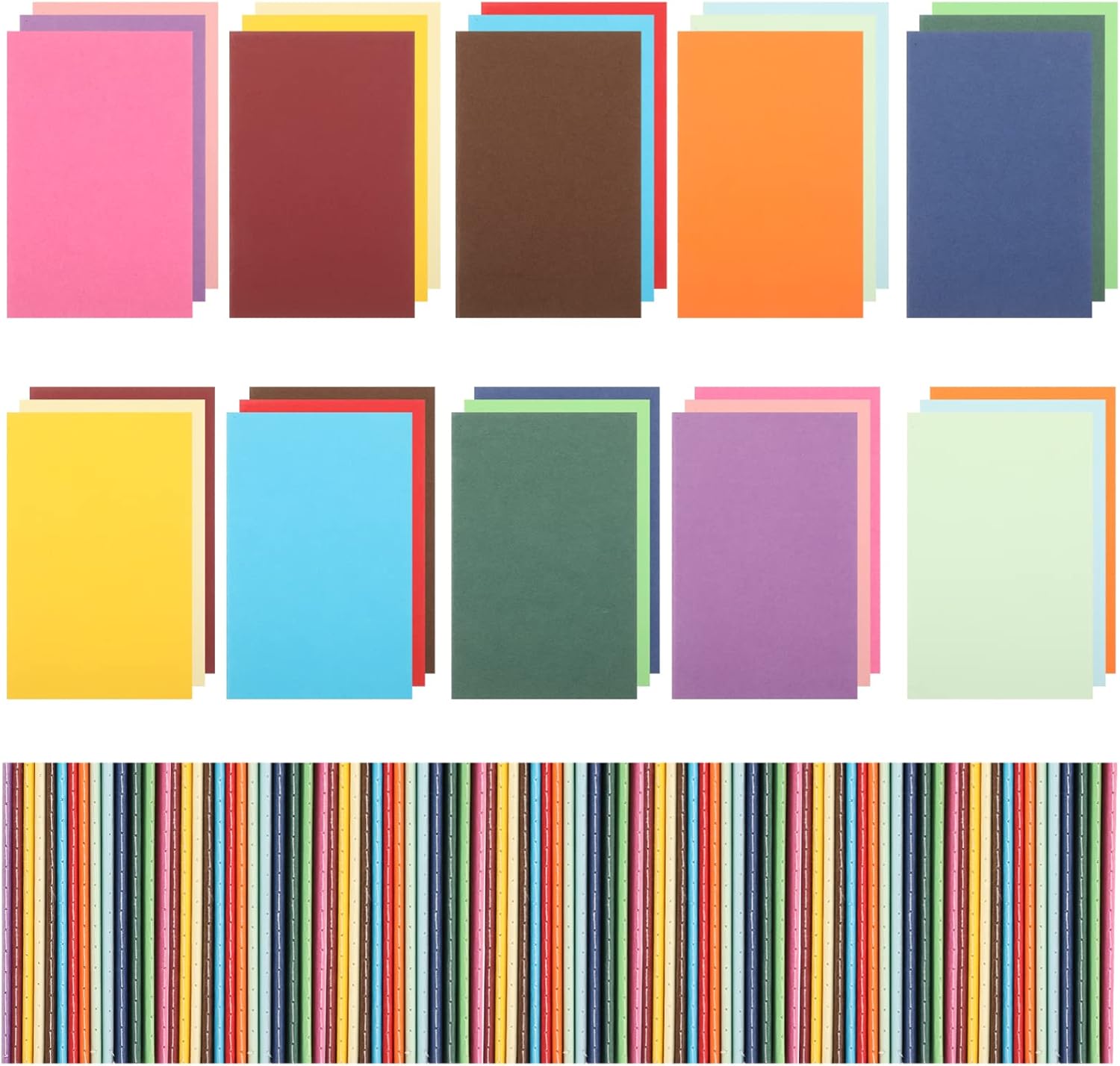 Amazon.com : 150 Pcs Mini Notebooks Colorful Lined Small Pocket ...