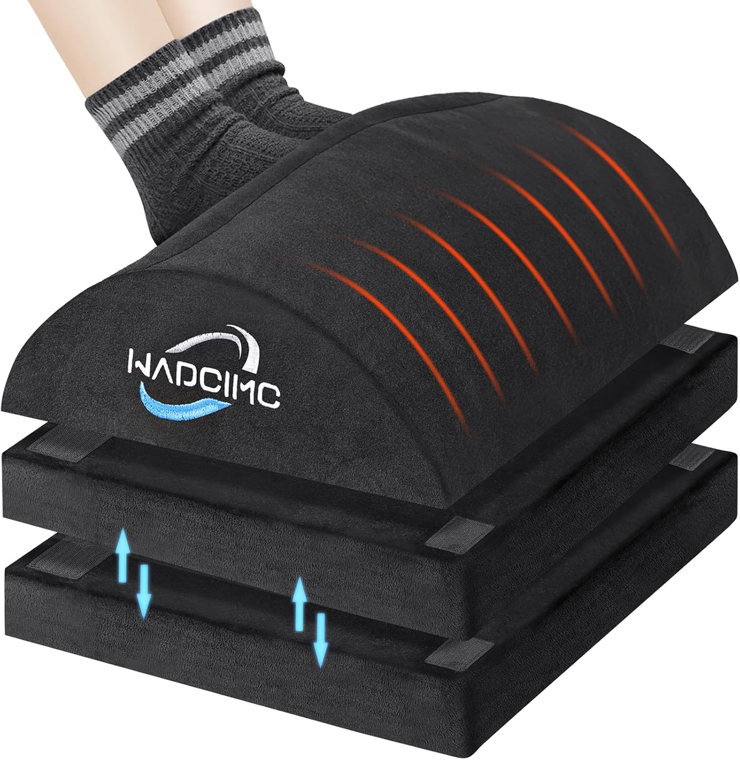 WADCIMC Foot Rest for Under Desk at Work, Warmer Feet Pocket Footrest ...