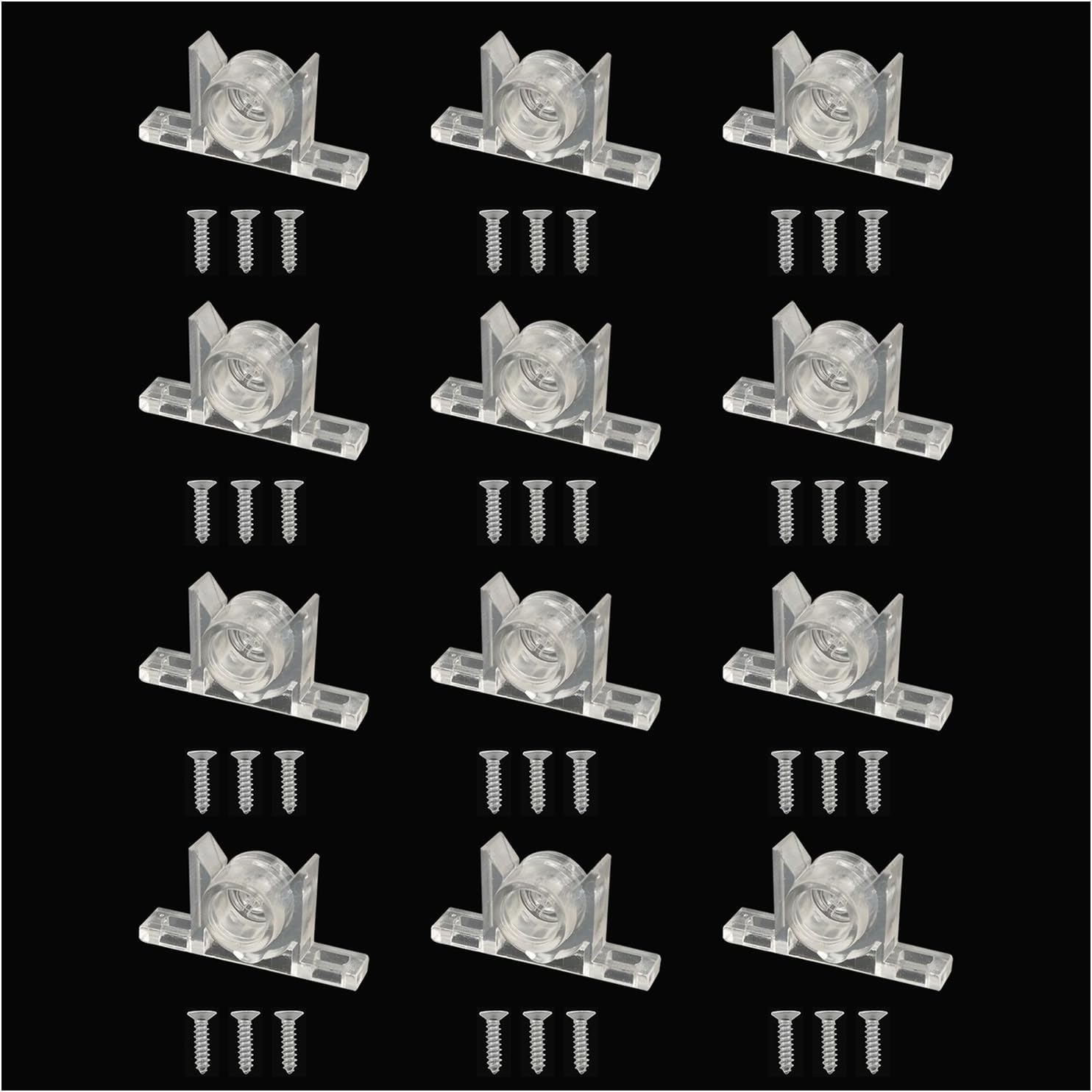 Amazon.com - JianLing 12PCS Transparent Drawer False Cabinet Front Clip ...