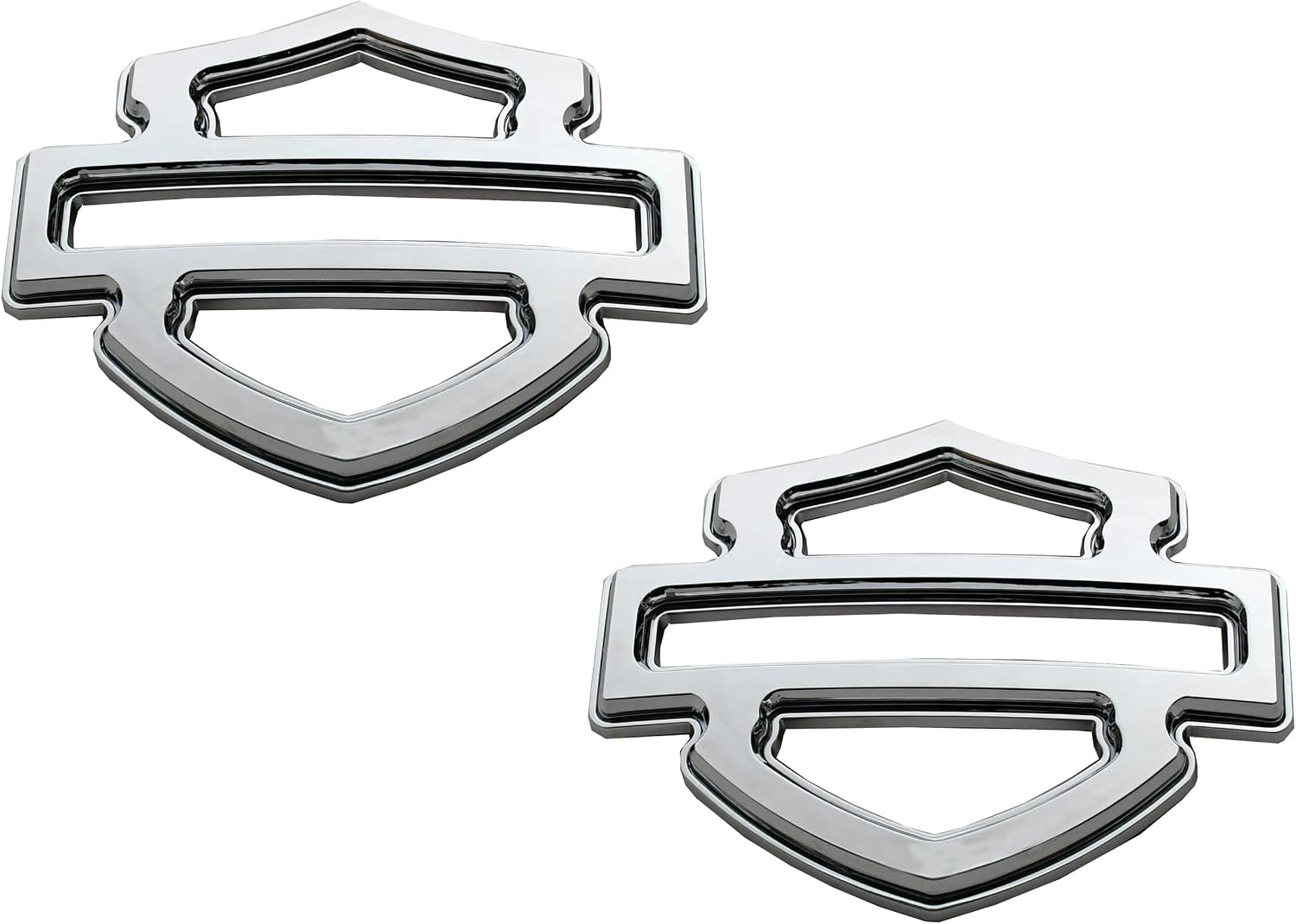 2pcs New Custom Badges Double Layer Emblems Replacement for Harley CVO ...