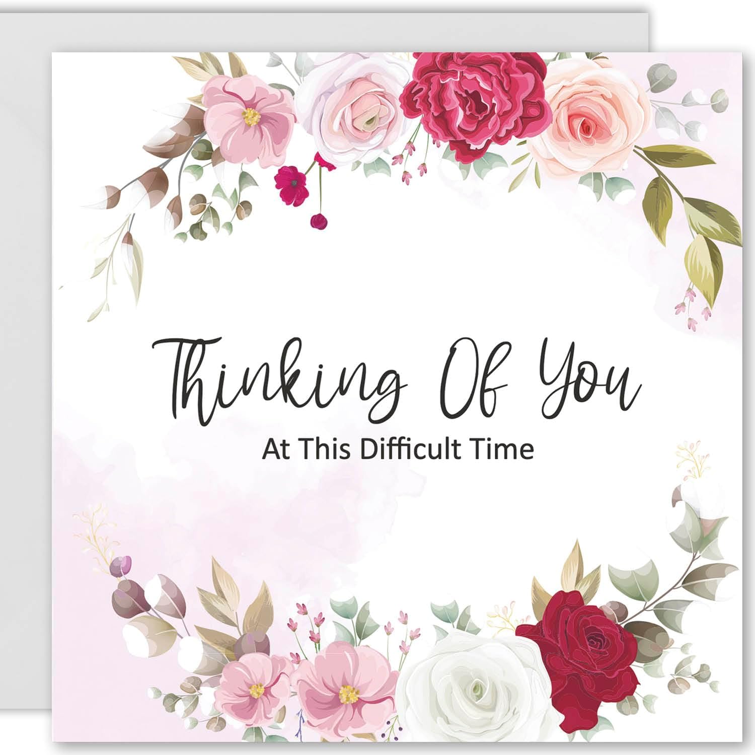 Old English Co. Cute Thinking of You Card - Floral Meadow with ...